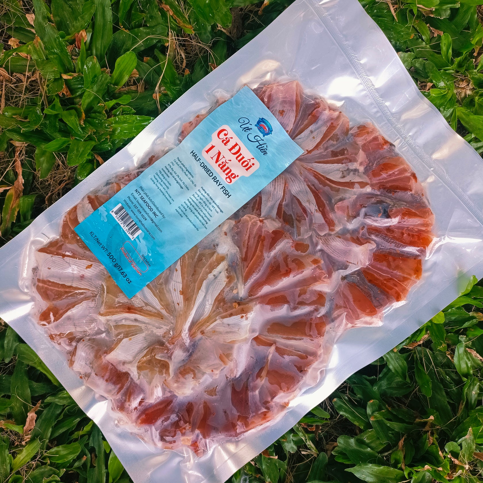 Dried stingray 1 sun 1.1 lb/500 g – Út Hiền Louisiane Seafood & Snacks